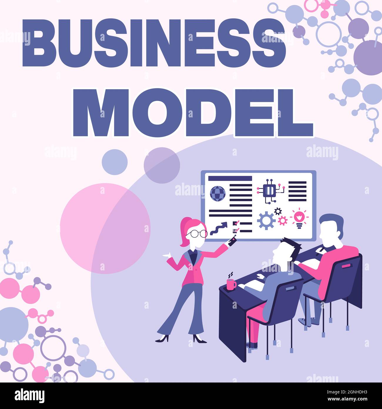 Text caption presenting Business Model. Business approach strategy that ...