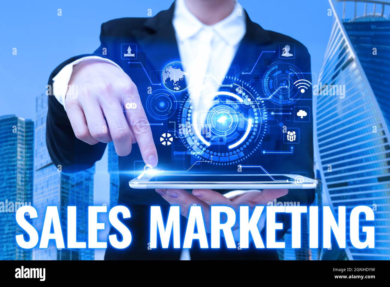Text caption presenting Sales Marketing. Business showcase introducing ... Text caption presenting Sales Marketing. Business showcase introducing ...