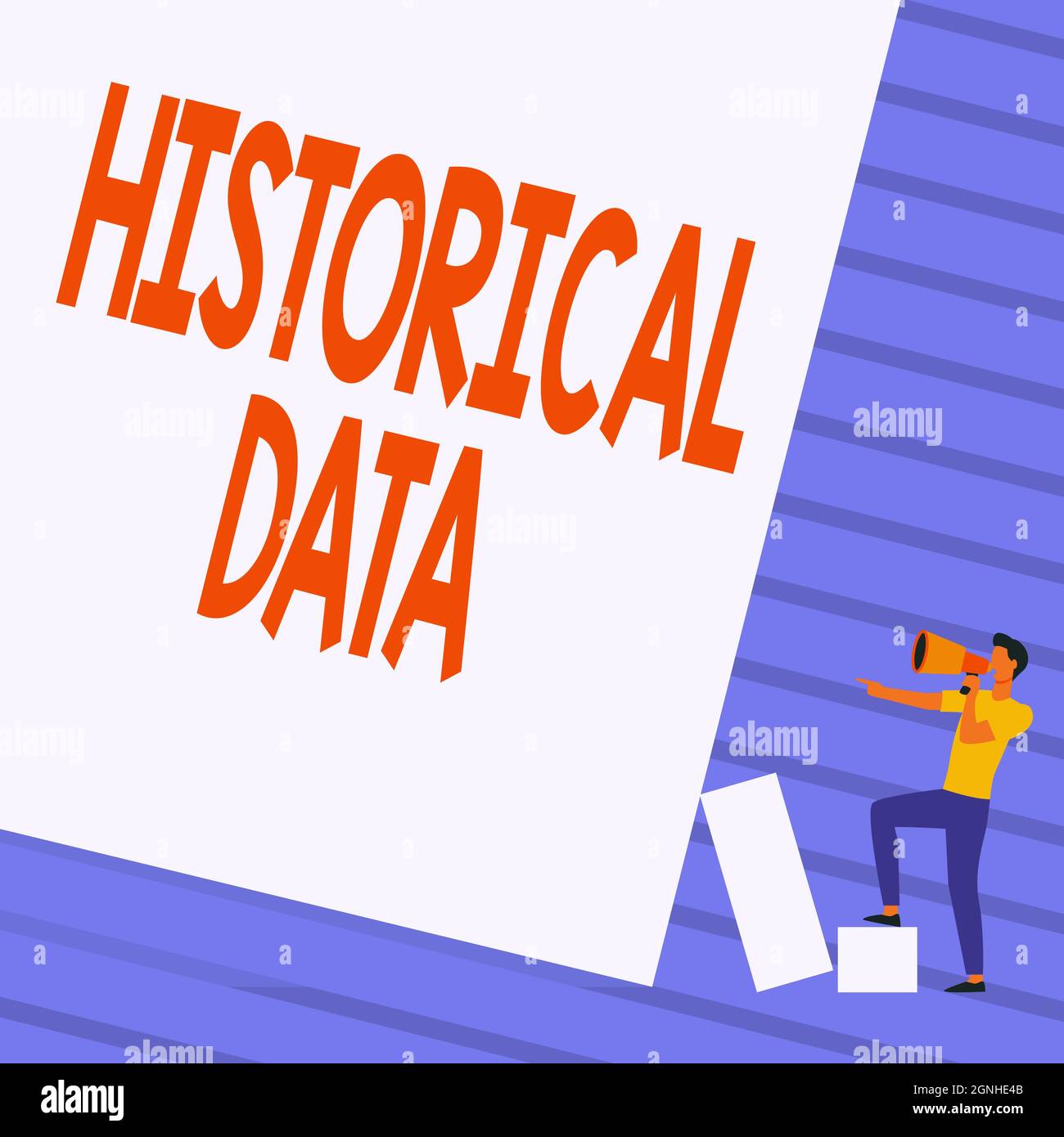 Inspiration showing sign Historical Data. Business idea collected data ...