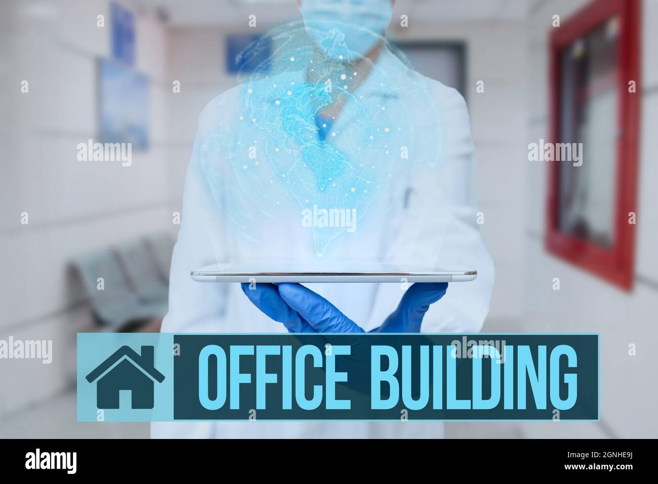 Conceptual display Office Building. Concept meaning Commercial ...