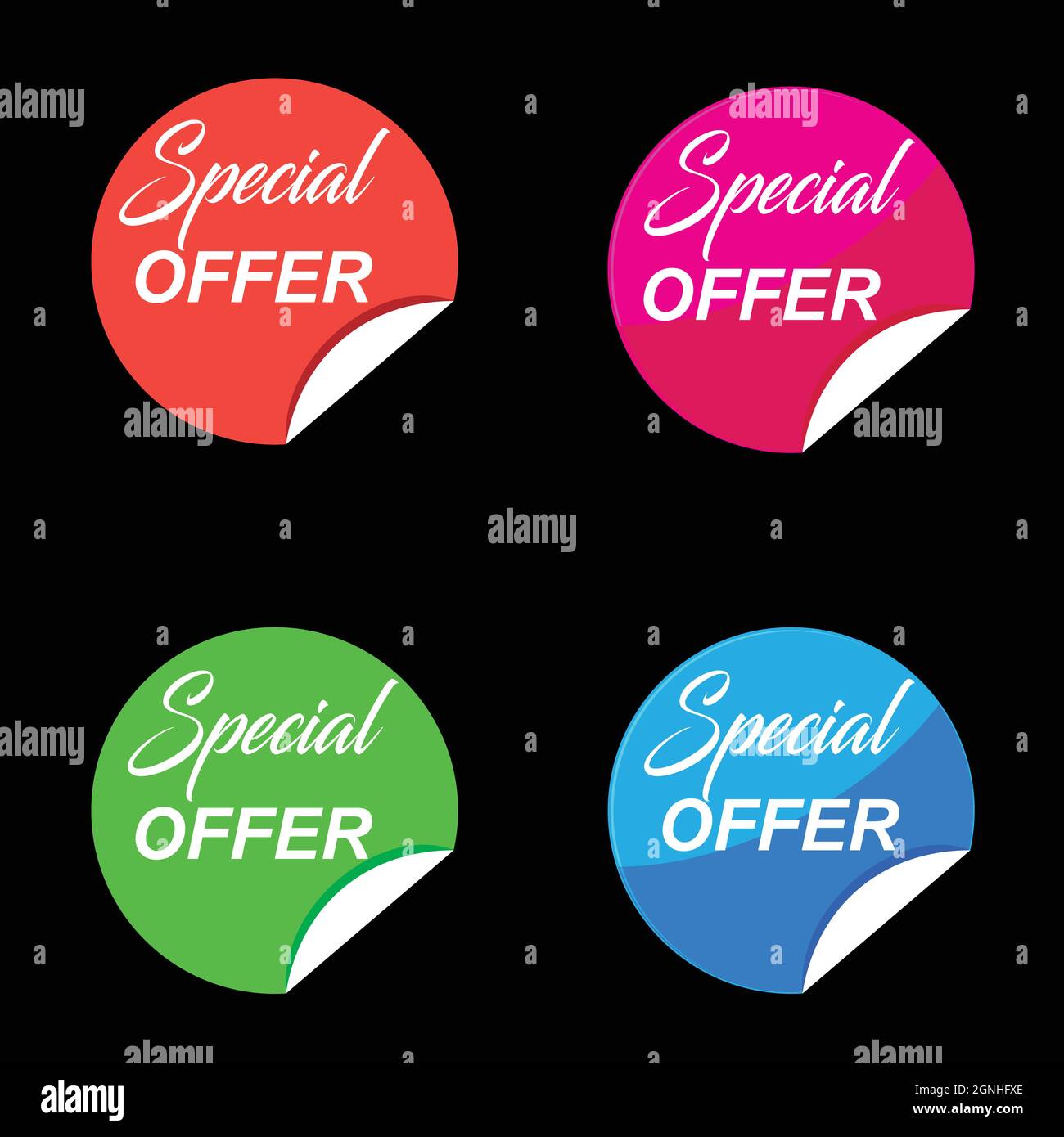 Set of special offer label. Vector format Stock Vector Image & Art - Alamy