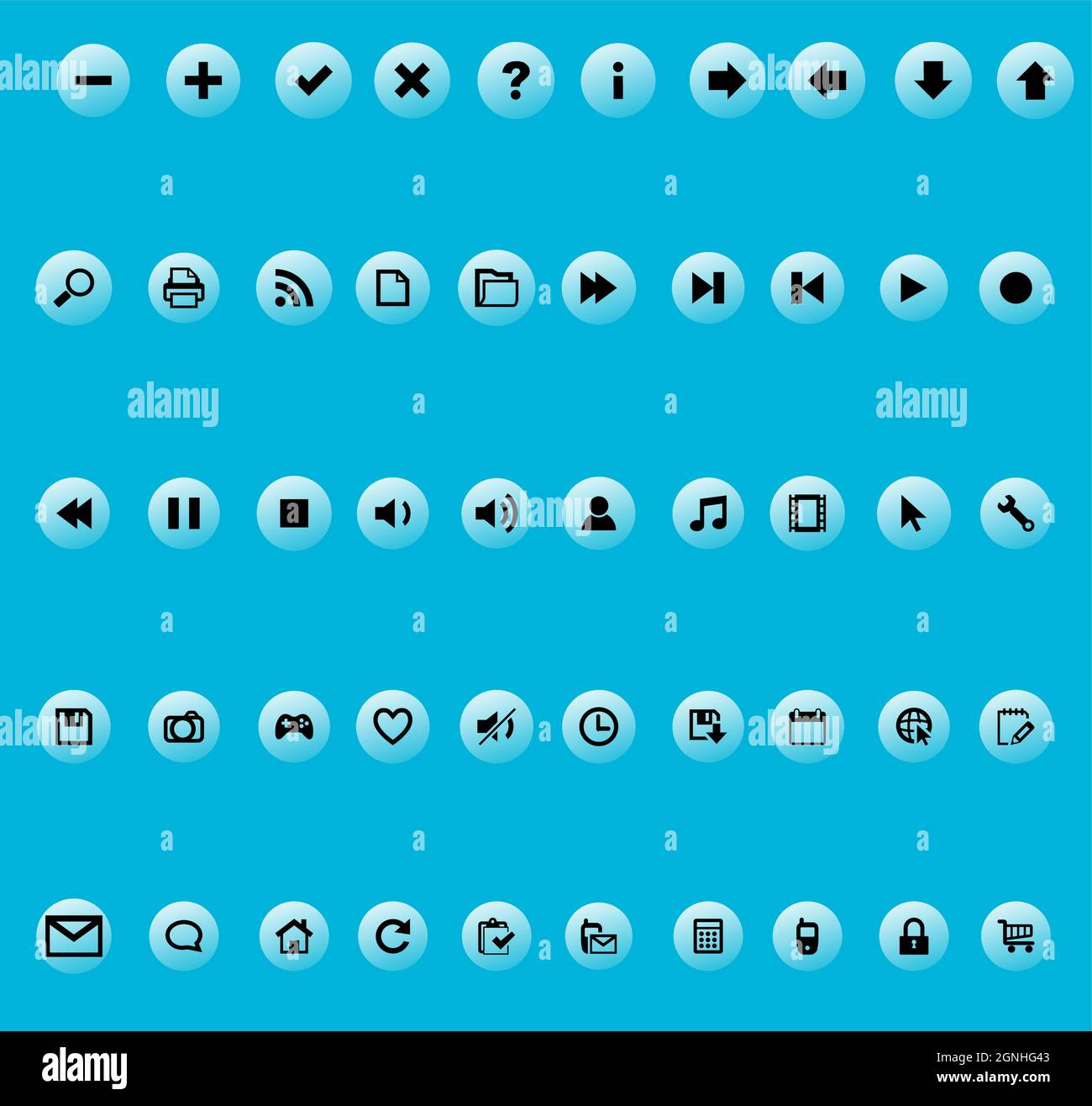 Set of mobile icon vector illustration Stock Vector Image & Art - Alamy