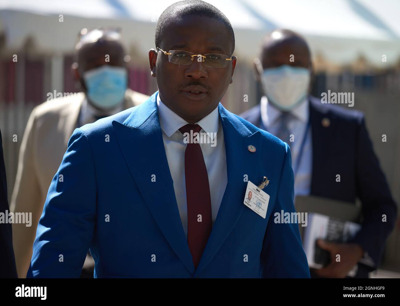New York, New York, USA. 25th Sep, 2021. Claude Joseph, Minister of ...
