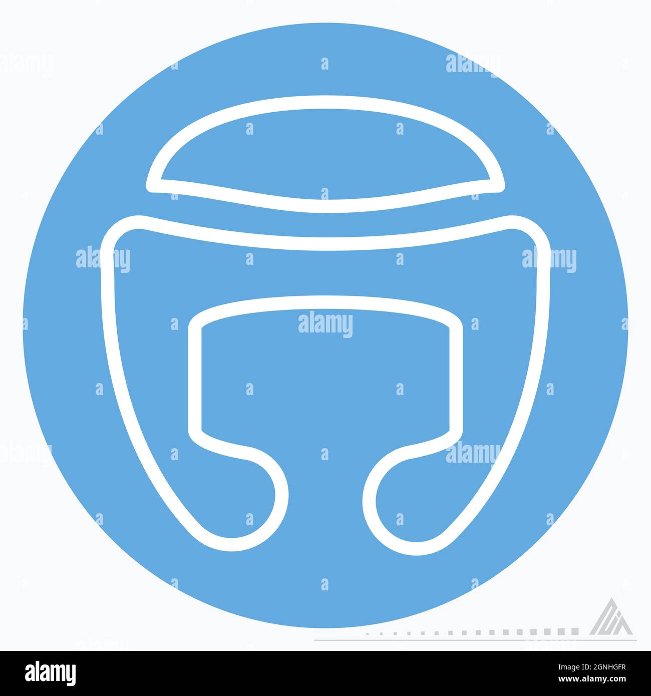 Icon Boxing 2 - Blue Eyes Style - Simple illustration, Editable stroke ...