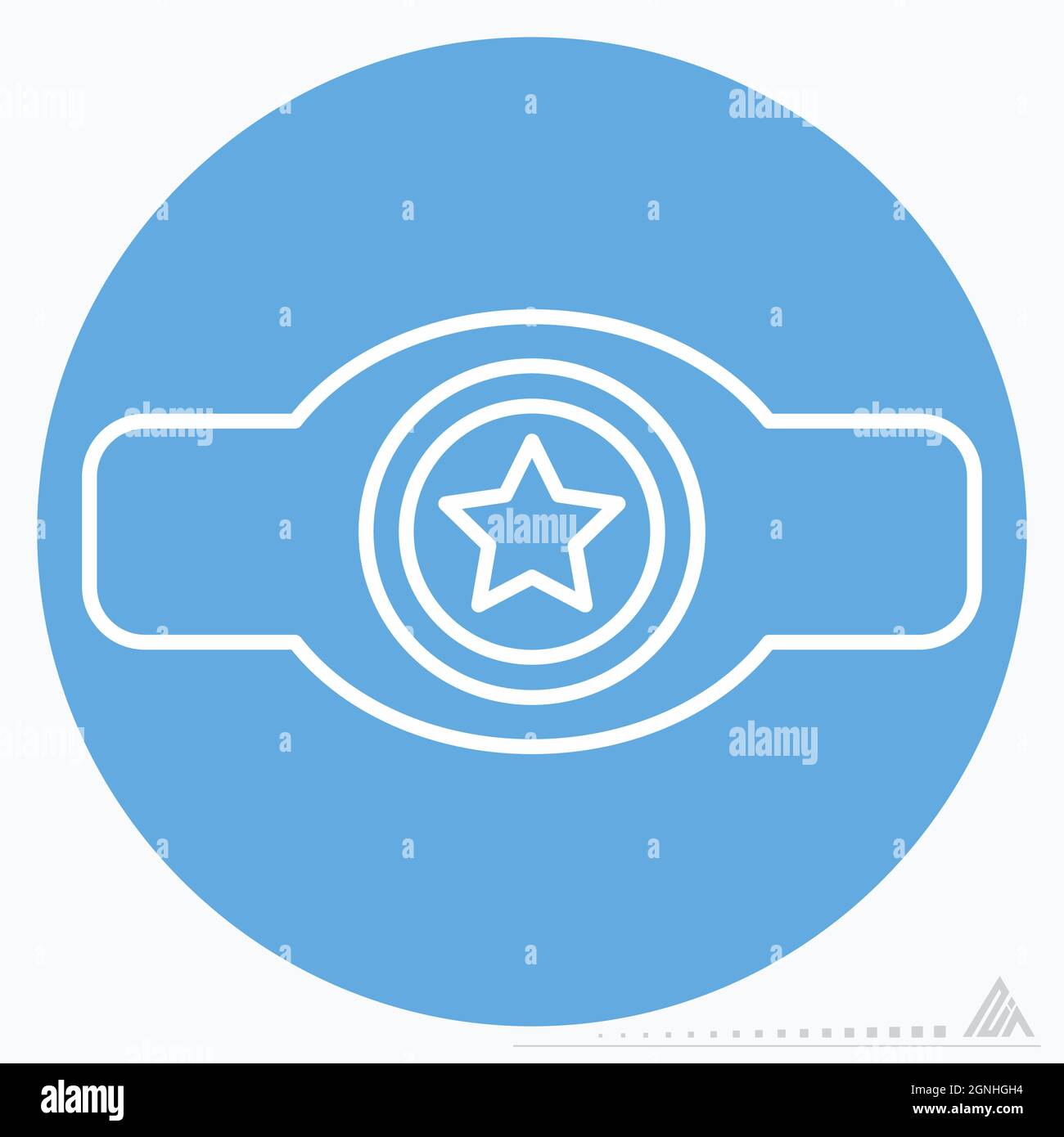 Icon Boxing Medal - Blue Eyes Style - Simple illustration, Editable ...