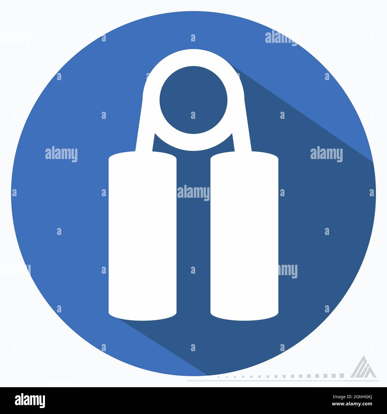 Icon Muscle Maker - Long Shadow Style - Simple illustration, Editable ...