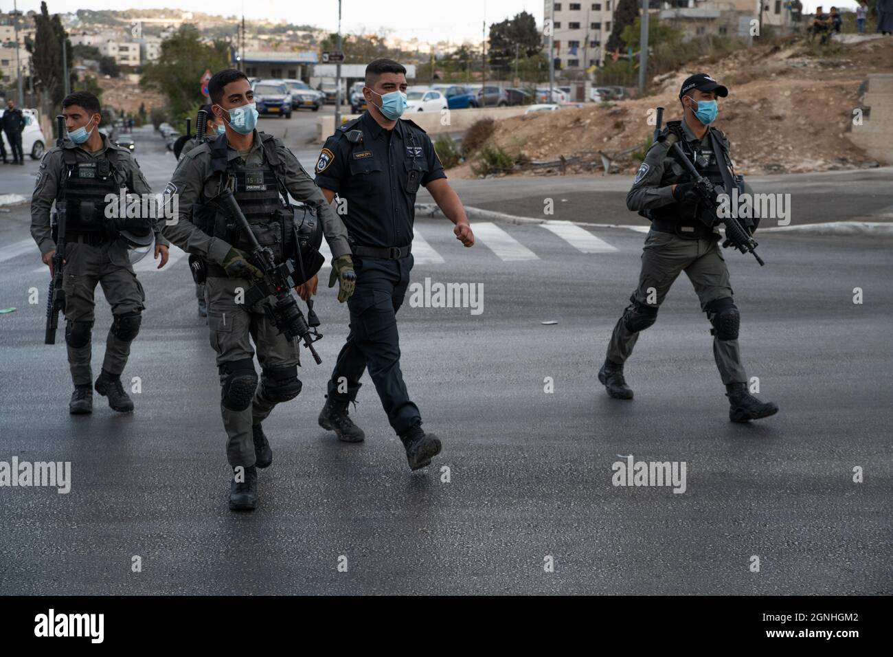 Israel policemen and IDF border patrol soldiers arresting Israeli ...