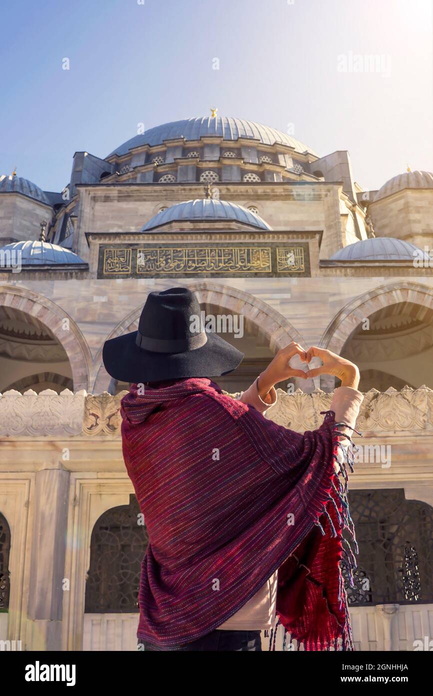 Poncho hat hi-res stock photography and images - Alamy