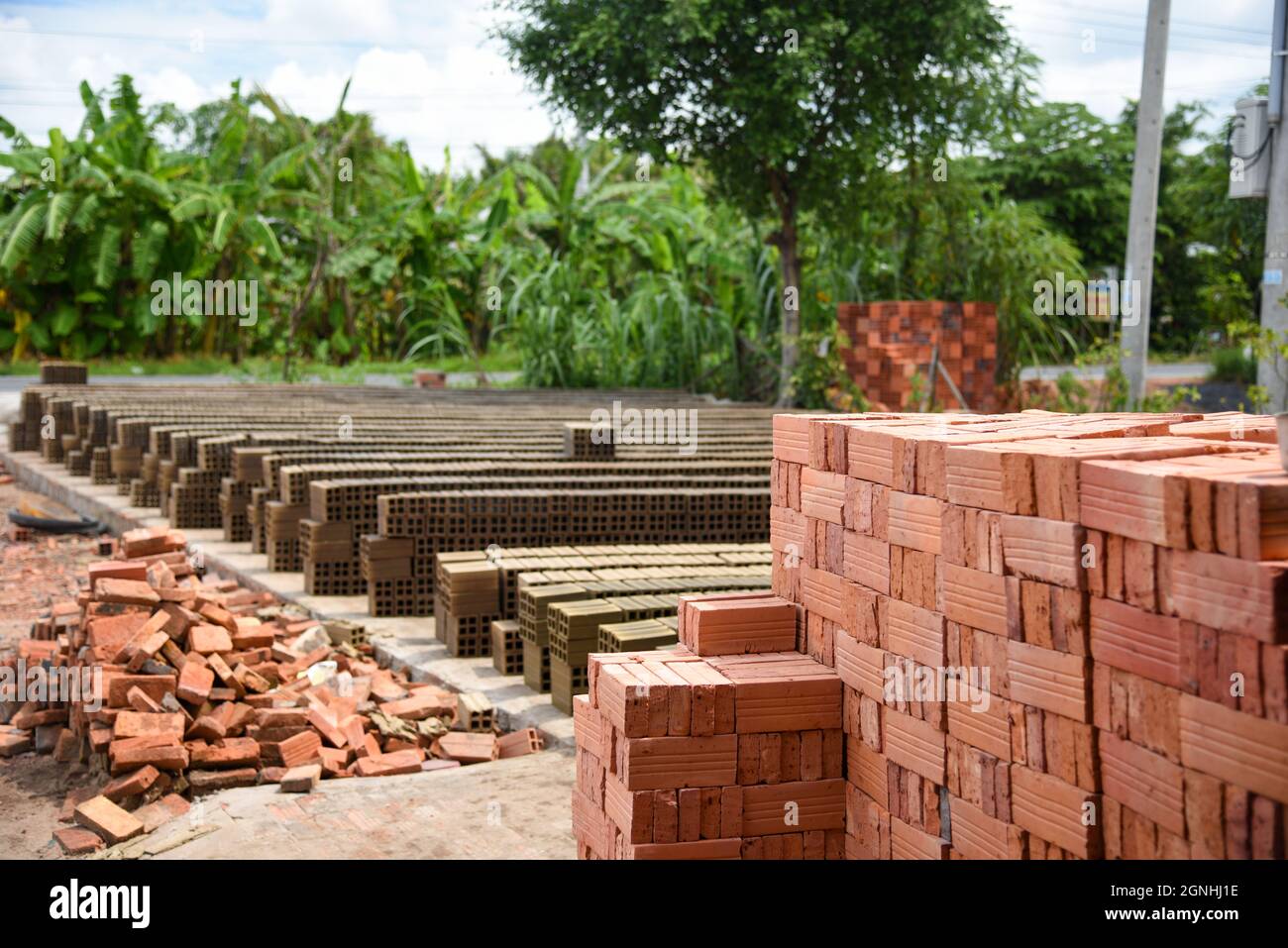 Clay brick production vietnam hi-res stock photography and images - Alamy