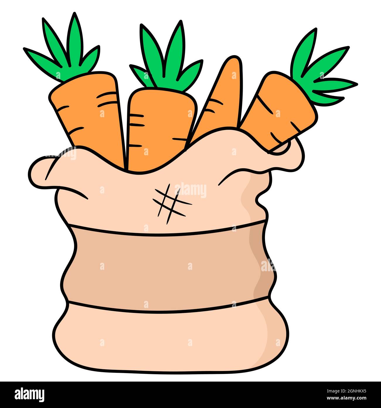 Cartoon carrots sticker hi-res stock photography and images - Alamy