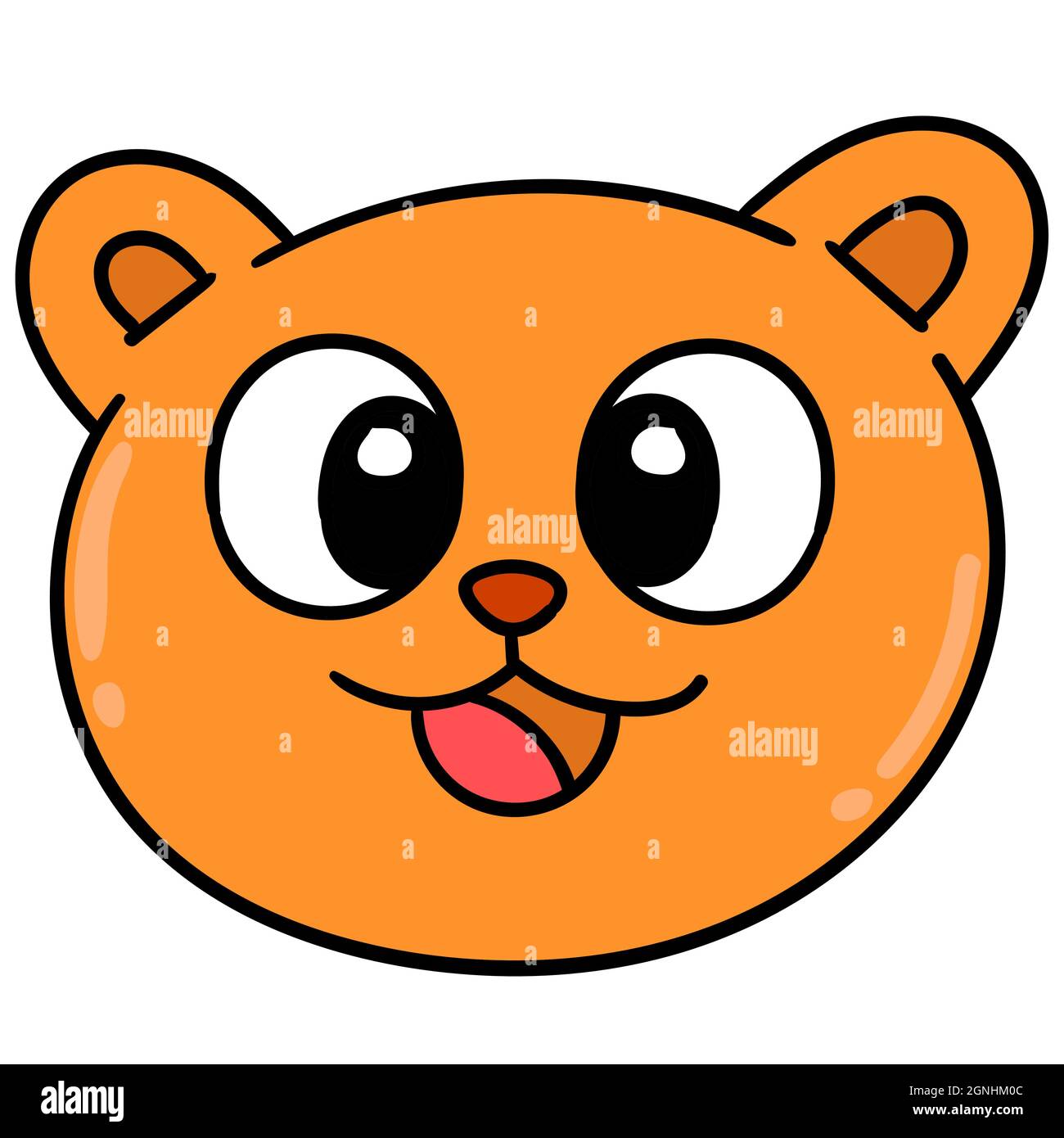 laughing bear head emoticon Stock Vector Image & Art - Alamy