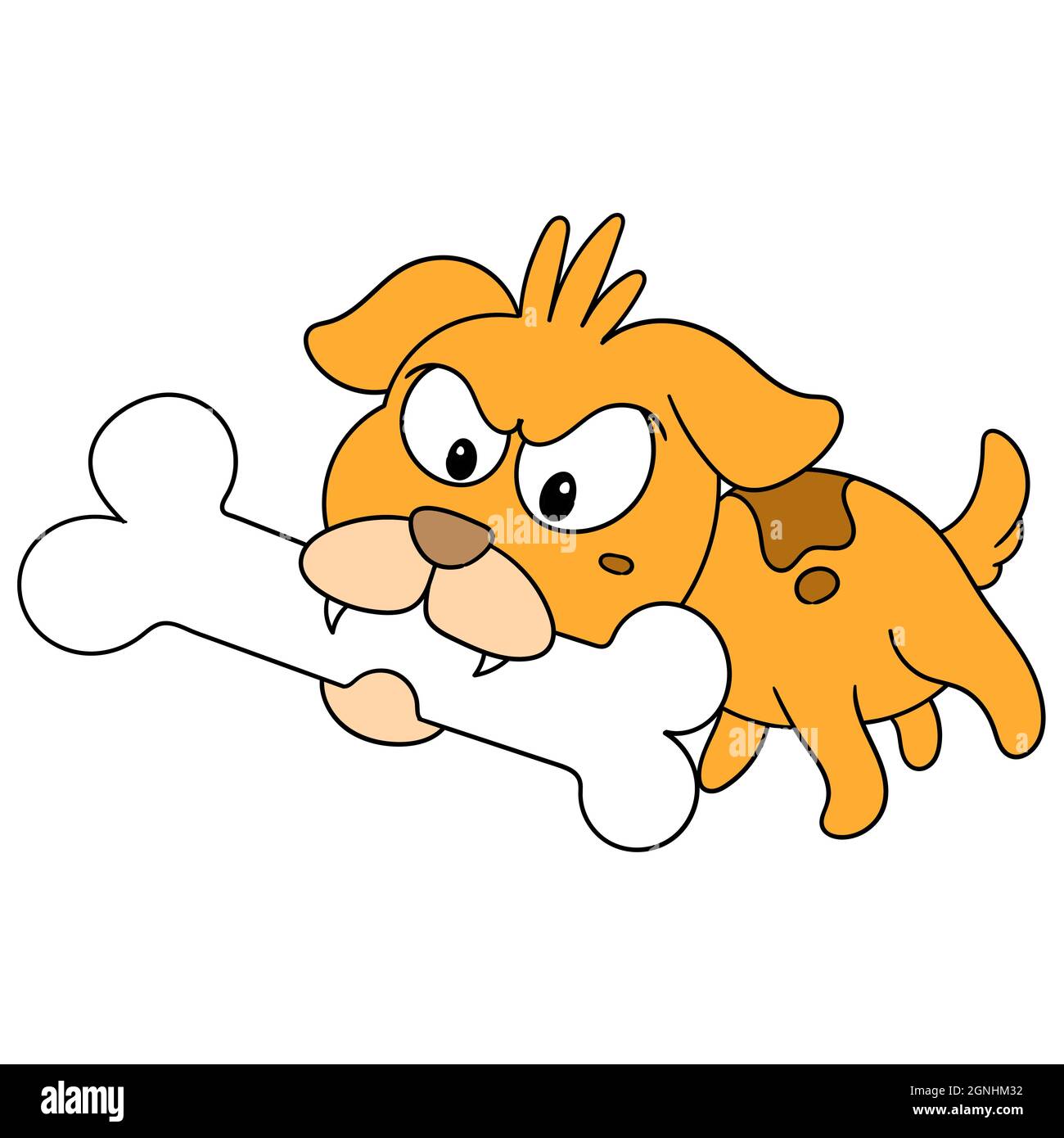 Bone biting Stock Vector Images - Alamy