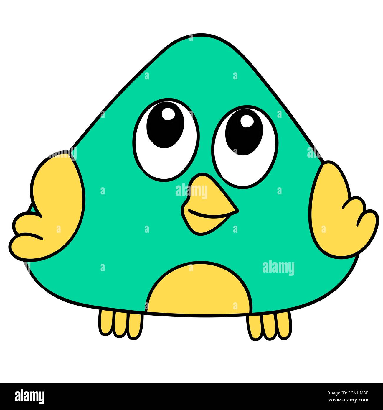 emoticon of a happy bird head Stock Vector Image & Art - Alamy