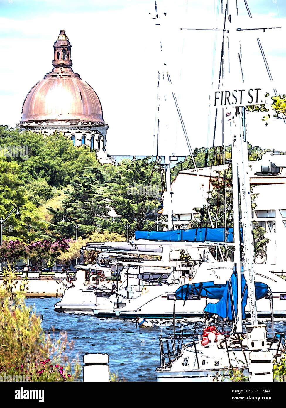 Harbor port poster hi-res stock photography and images - Alamy