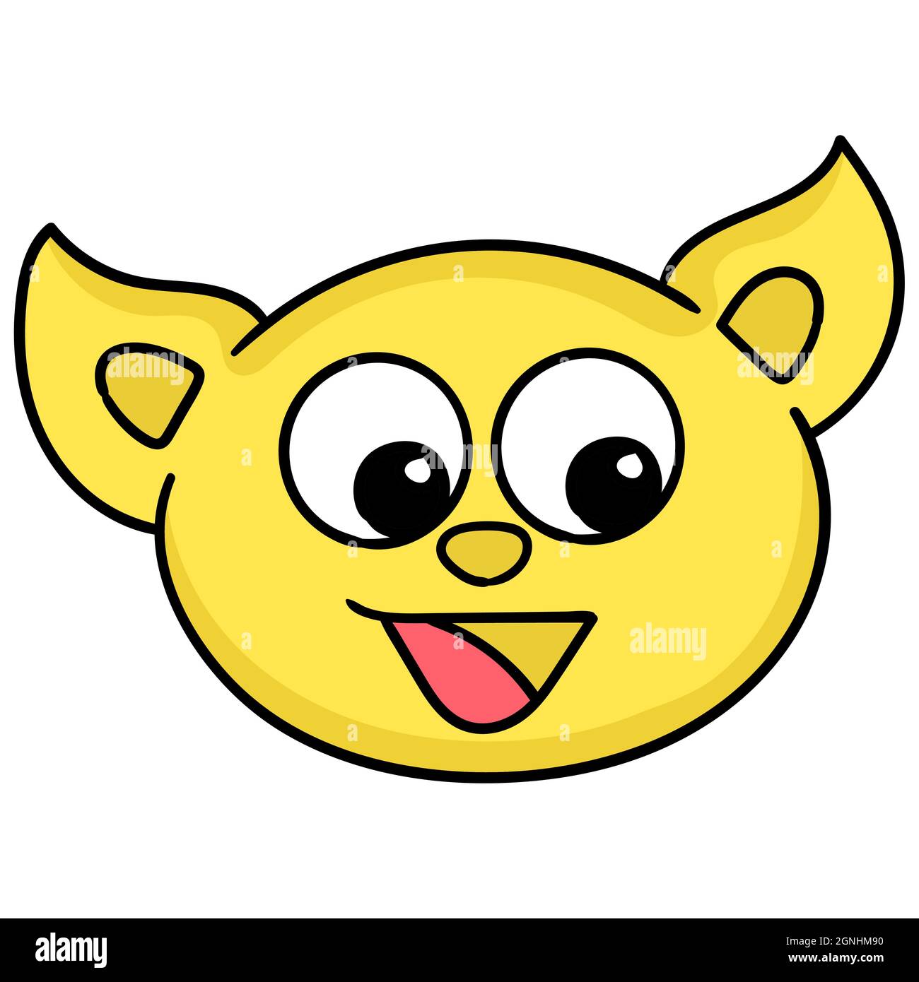monster head funny emoticon smiley Stock Vector Image & Art - Alamy