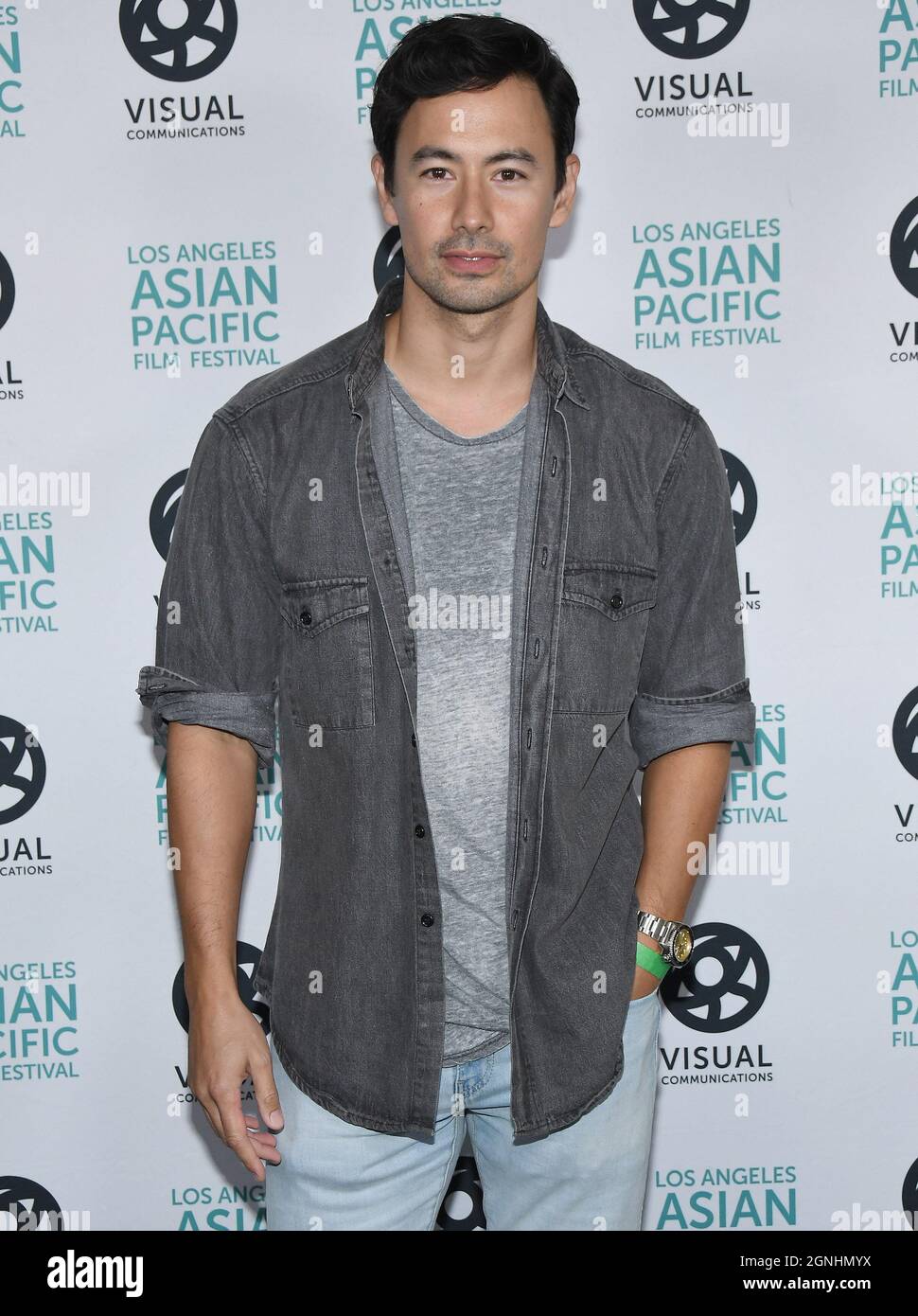 George Young arrives at the 2021 Los Angeles Asian Pacific Film ...