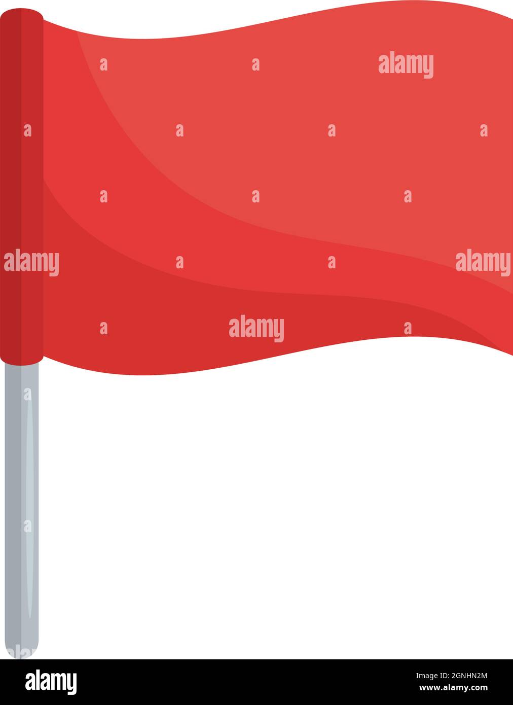 red flag waving Stock Vector Image & Art - Alamy