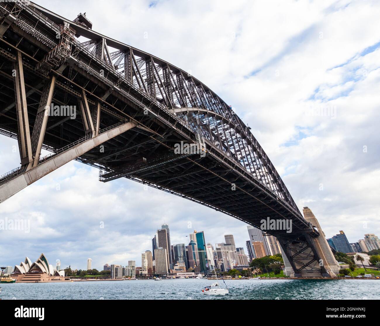 The famous arch of Sydney Harbour Bridge Australia Stock Photo - Alamy
