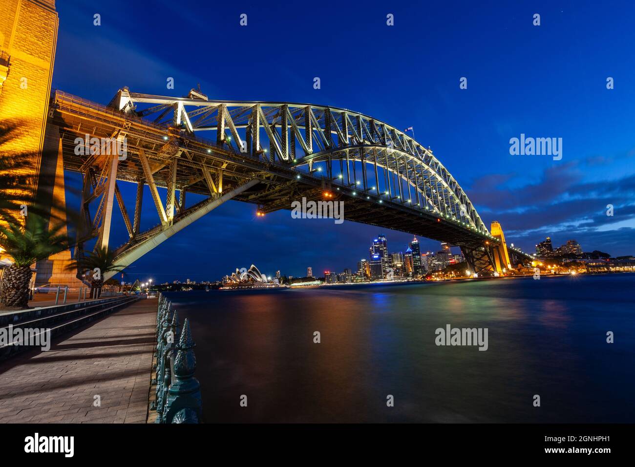 The famous arch of Sydney Harbour Bridge Australia Stock Photo - Alamy