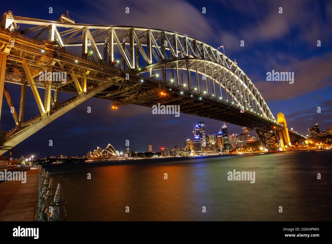 The famous arch of Sydney Harbour Bridge Australia Stock Photo - Alamy