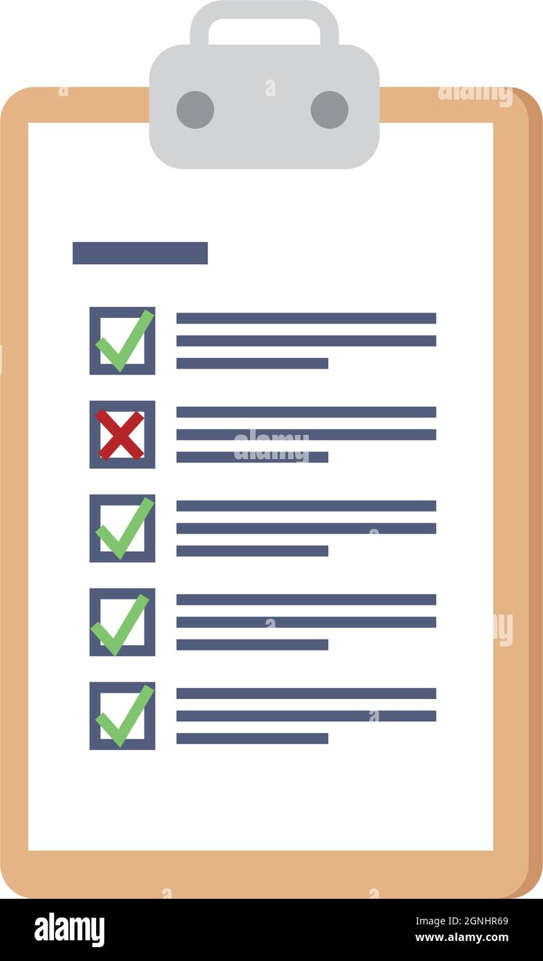 checklist clipboard document Stock Vector Image & Art - Alamy