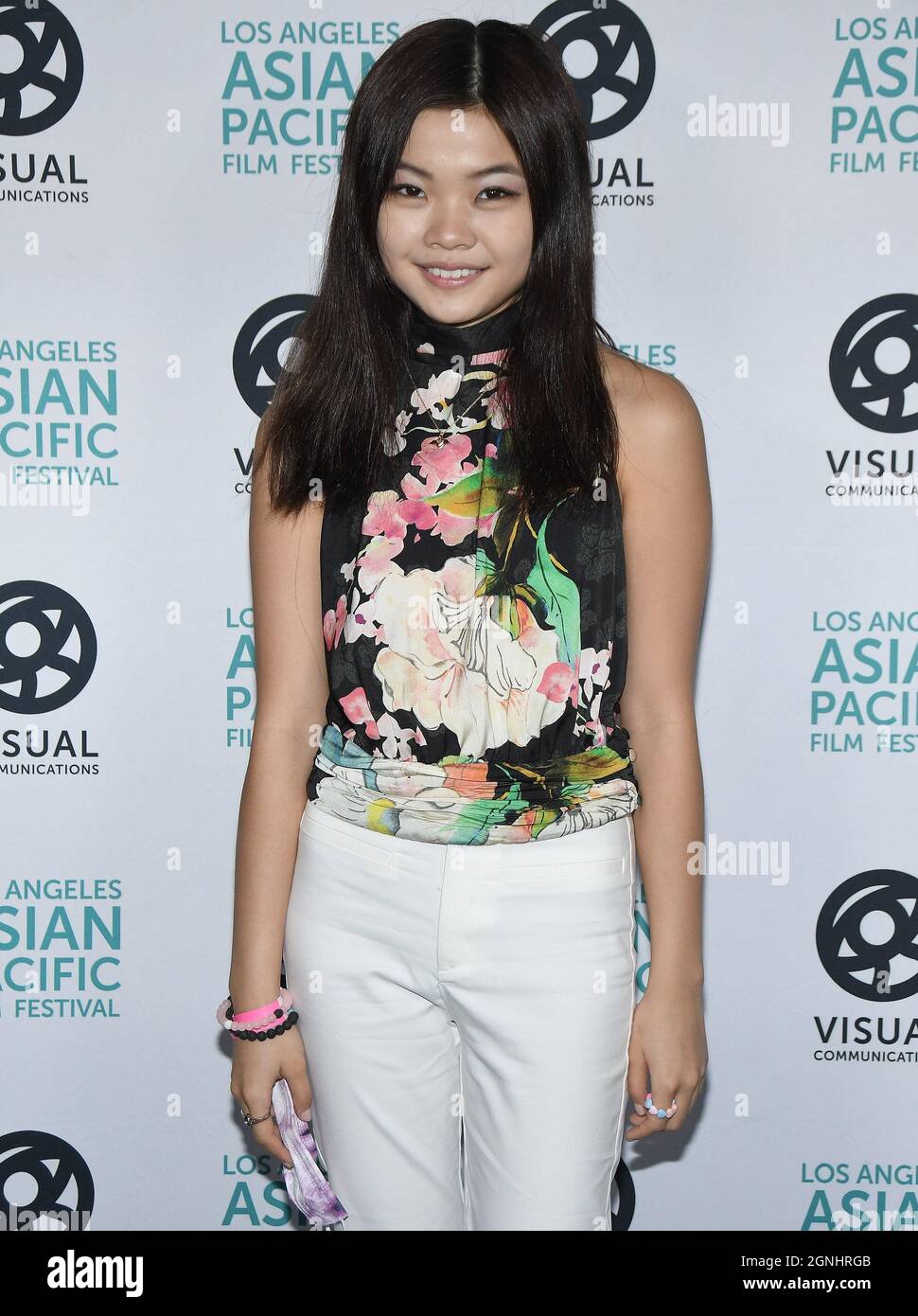 Miya Cech arrives at the 2021 Los Angeles Asian Pacific Film Festival ...