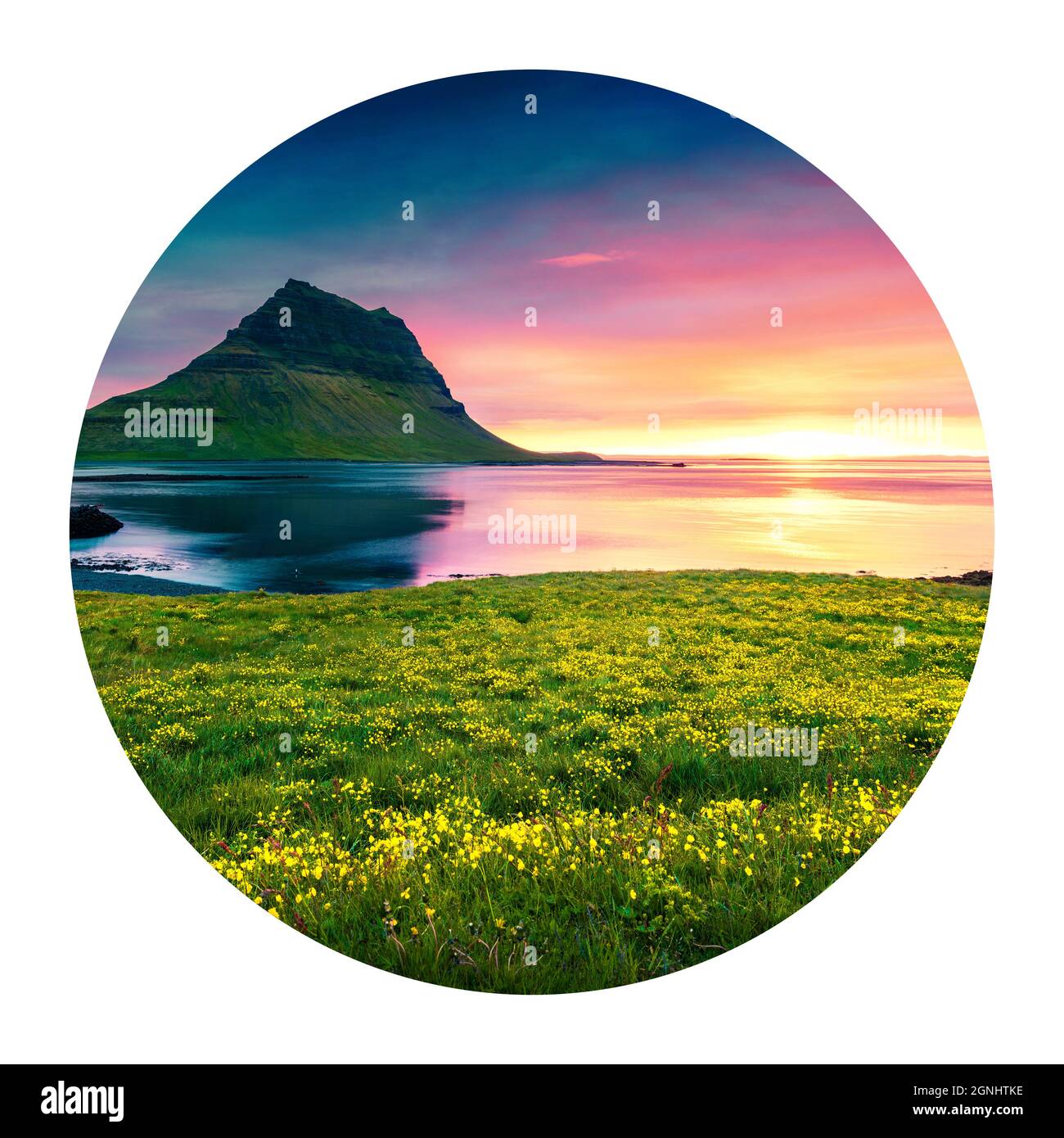 Landscape dramatic sunset sunrise Cut Out Stock Images & Pictures - Alamy