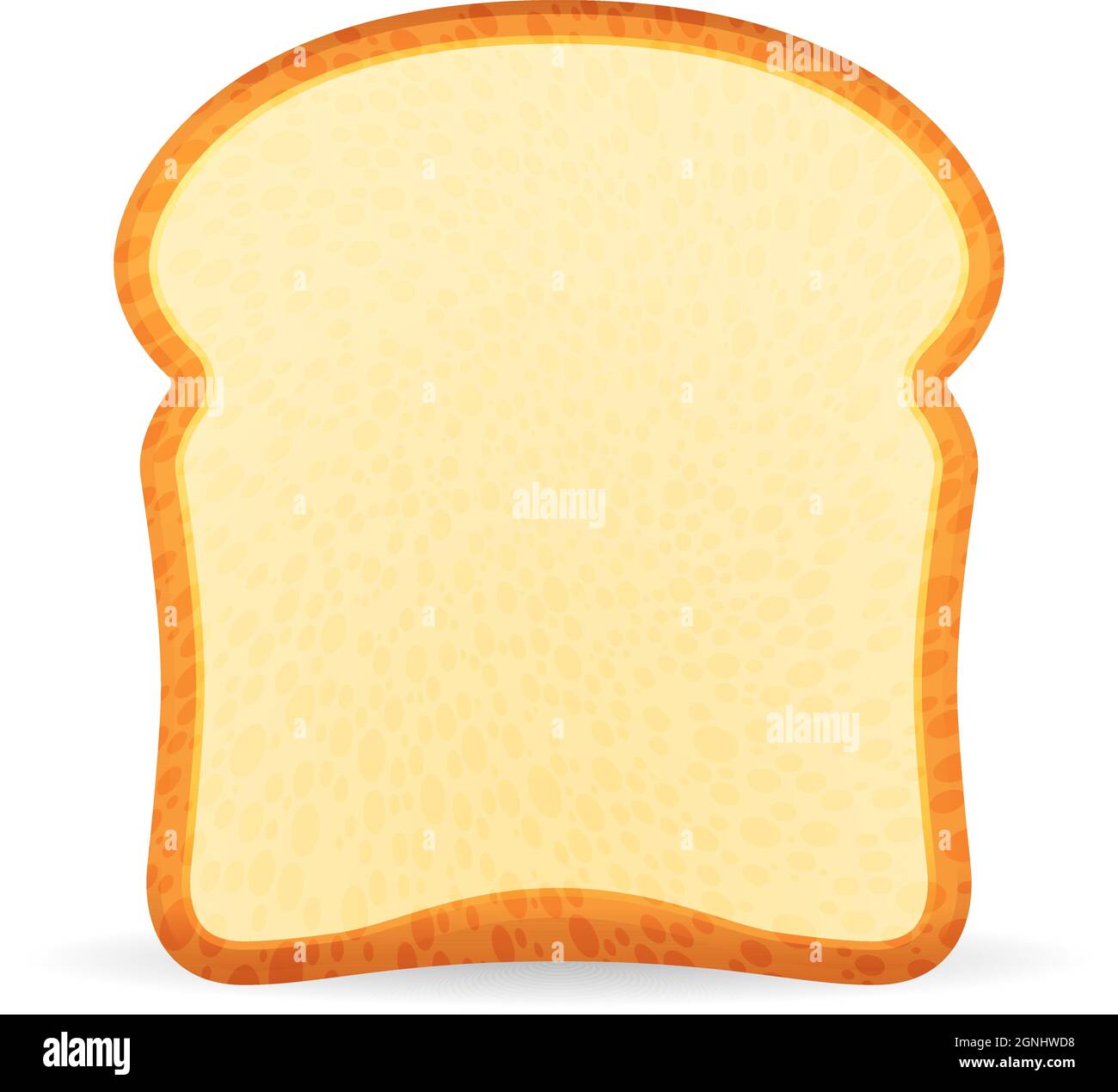 Bread toast on a white background. Vector illustration Stock Vector ...