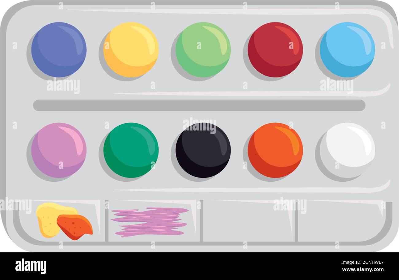 paint colors palette Stock Vector Image & Art - Alamy