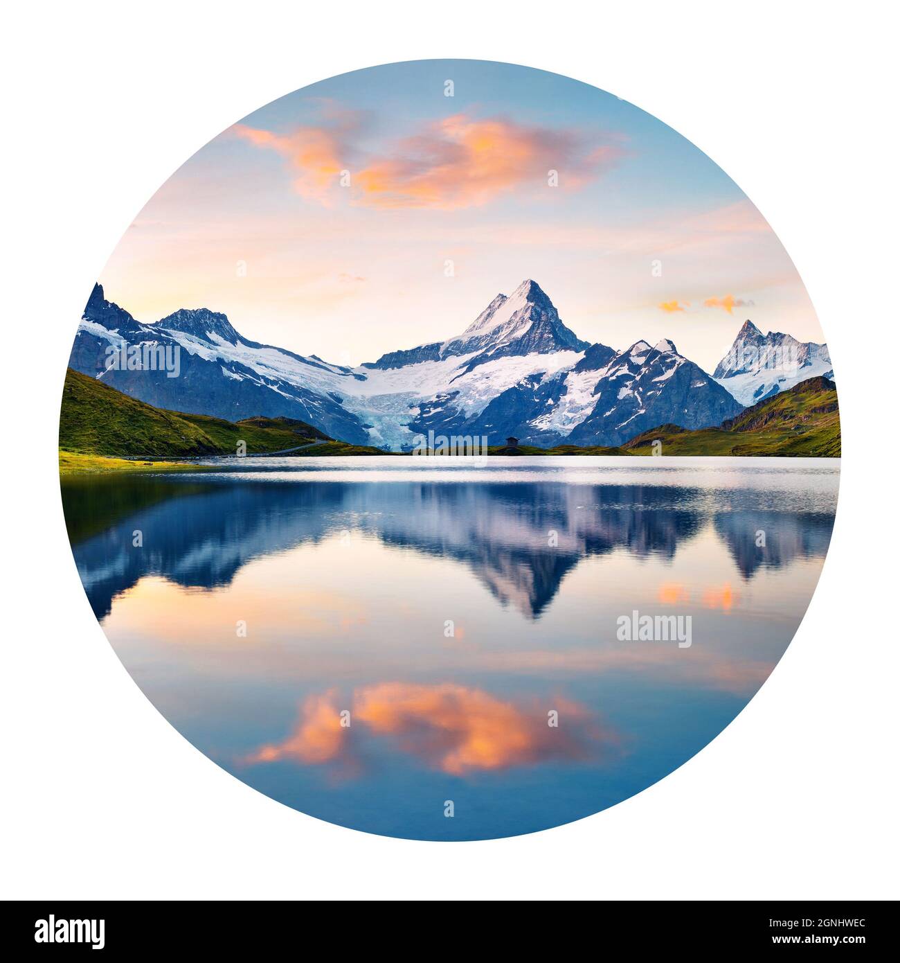 Mountain landscape peaks in Cut Out Stock Images & Pictures - Alamy