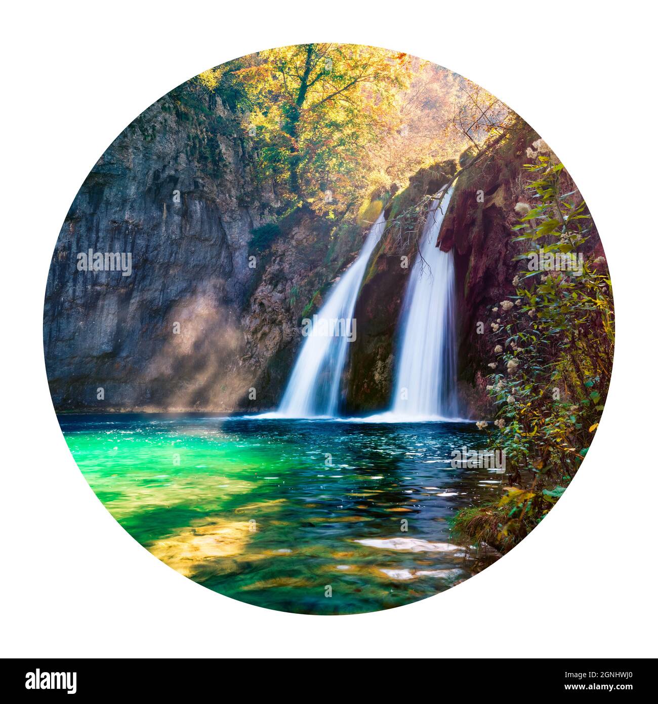 Autumn view in park Cut Out Stock Images & Pictures - Alamy