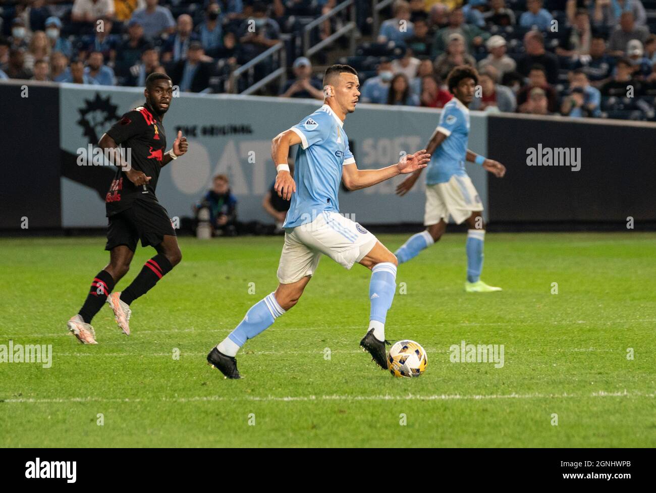New York, NY - September 25, 2021: Nicholas Acevedo (26) of NYCFC ...