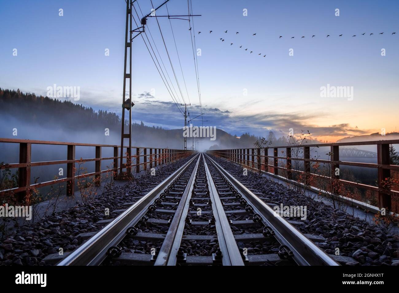 Rail landscape hi-res stock photography and images - Alamy