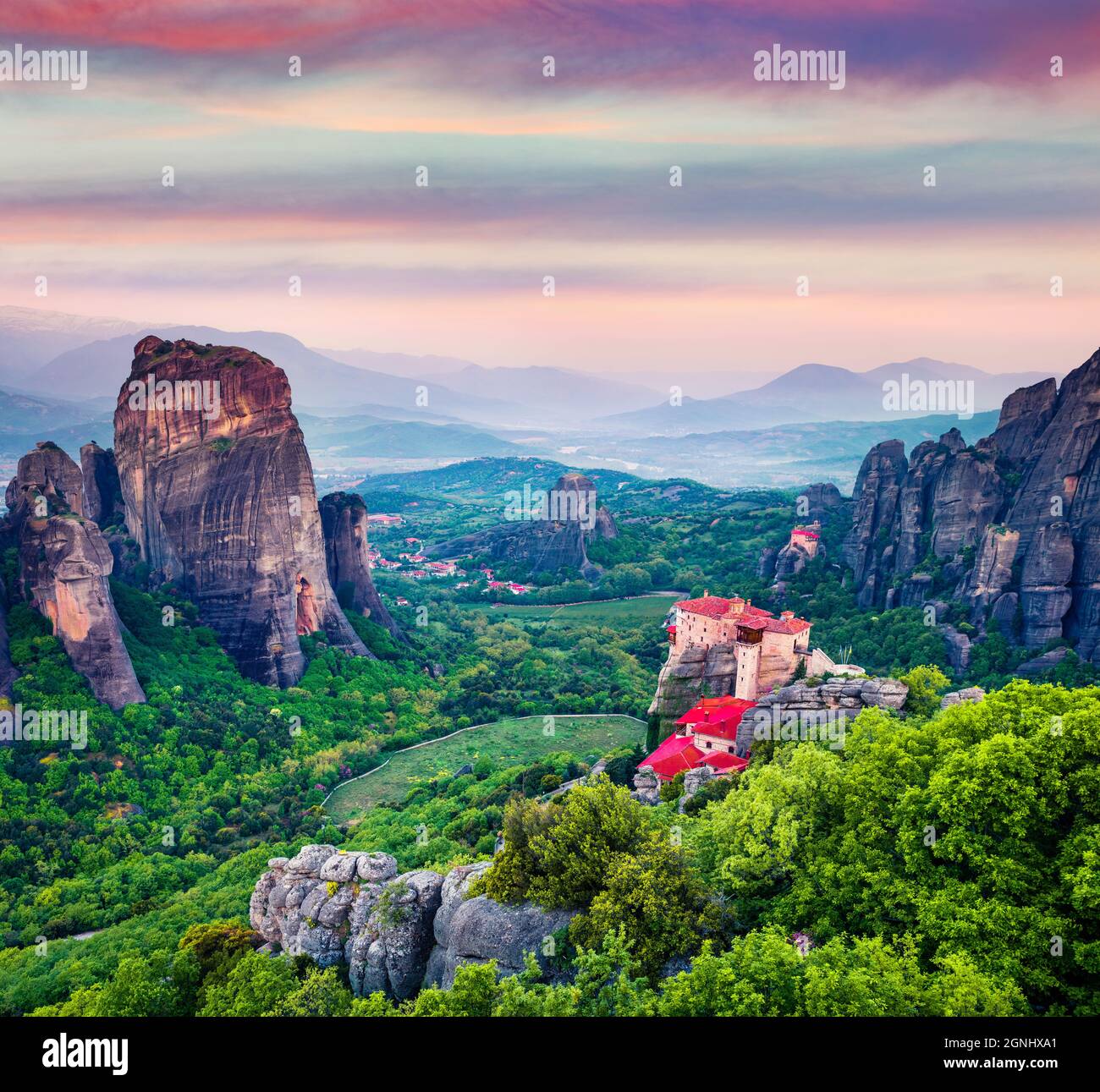 Great summer view of Eastern Orthodox monasteries listed as a World ...