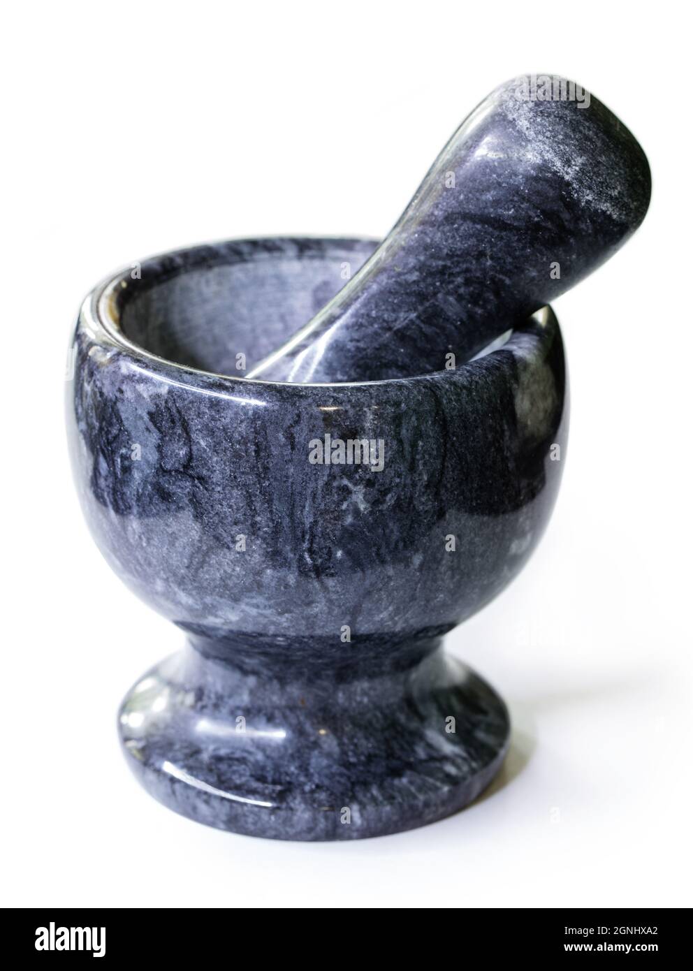 Marble pestle and mortar also known as 'ulekan dan cobek' isolated on ...