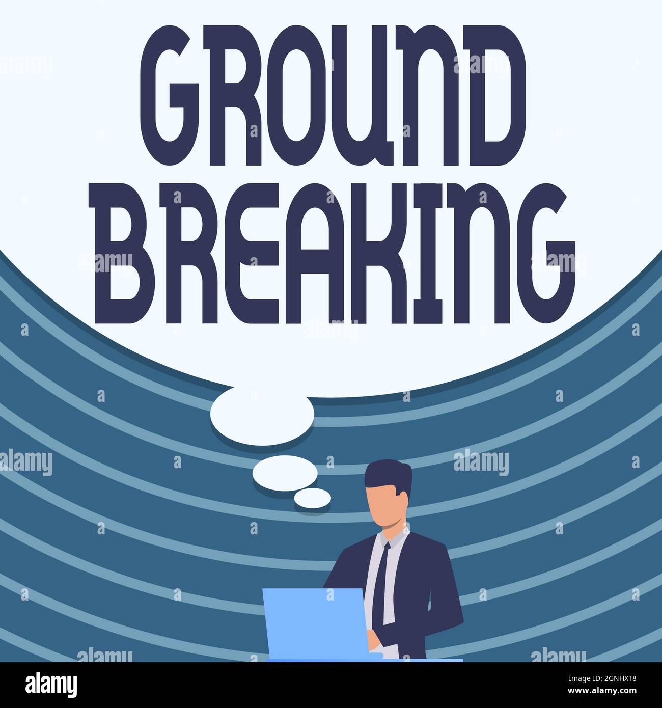 Conceptual display Groundbreaking. Business overview Very new and a big ...