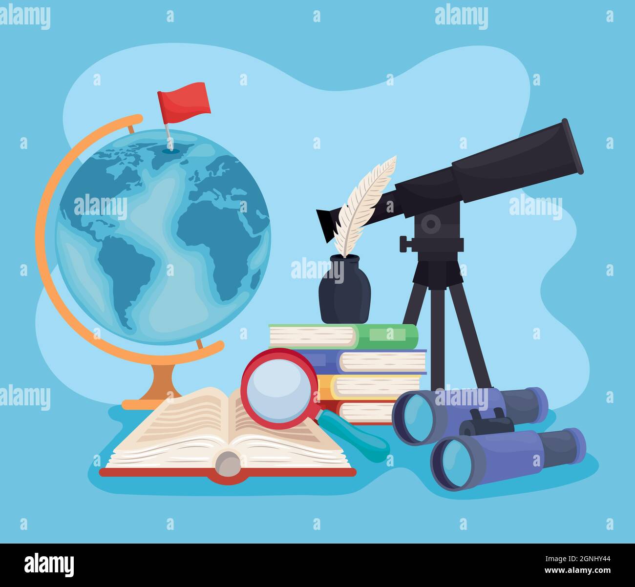 geography books and supplies Stock Vector Image & Art - Alamy