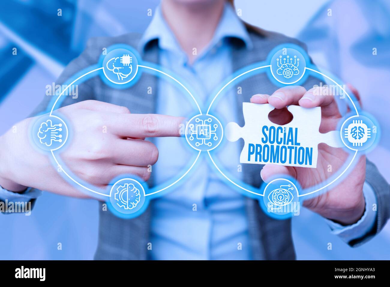 Conceptual display Social Promotion. Business idea advancing students ...