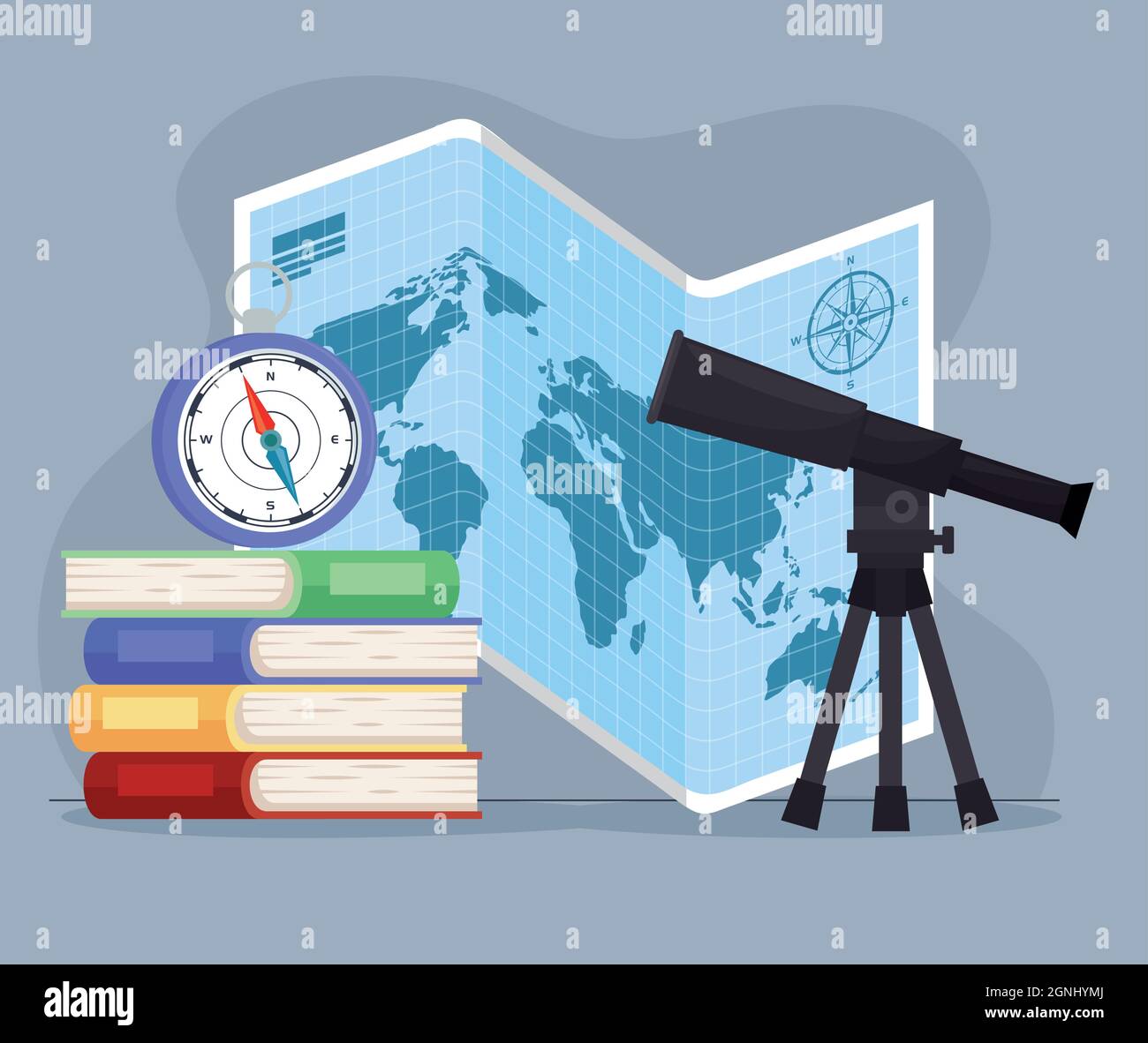 geography map and supplies Stock Vector Image & Art - Alamy