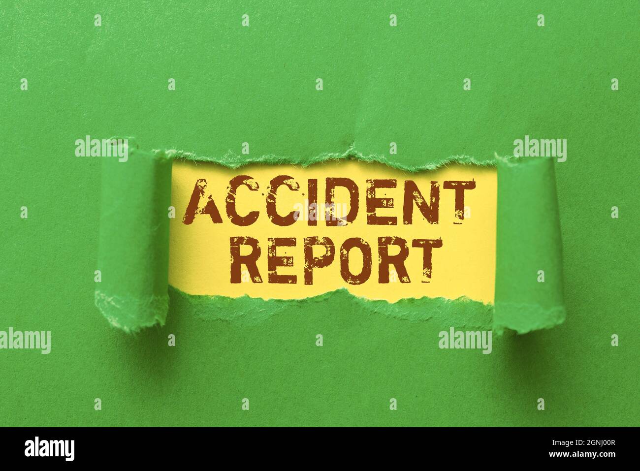Hand writing sign Accident Report. Business showcase A form that is ...