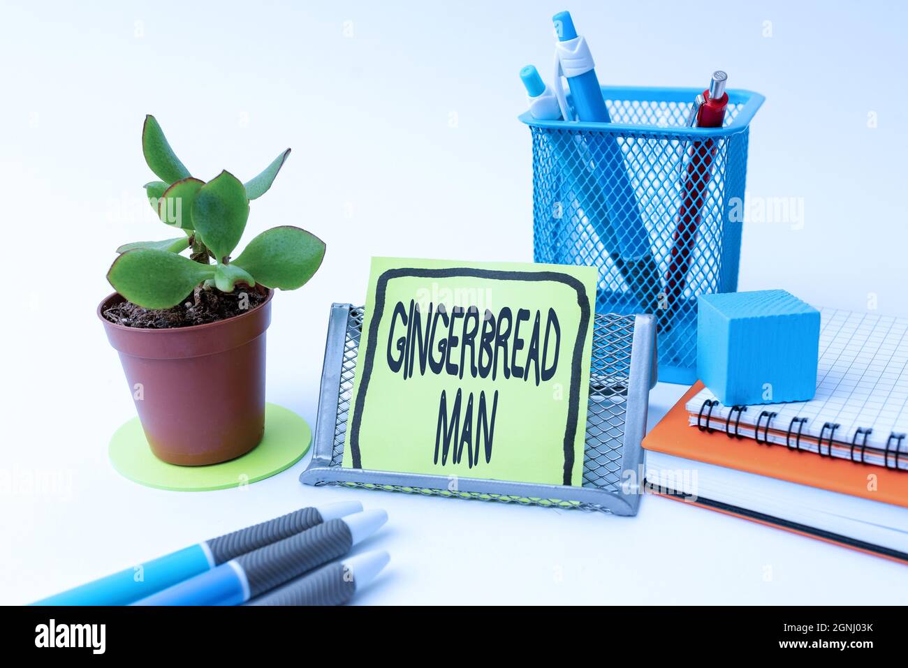 Handwriting text Gingerbread Man. Concept meaning cookie made of ...