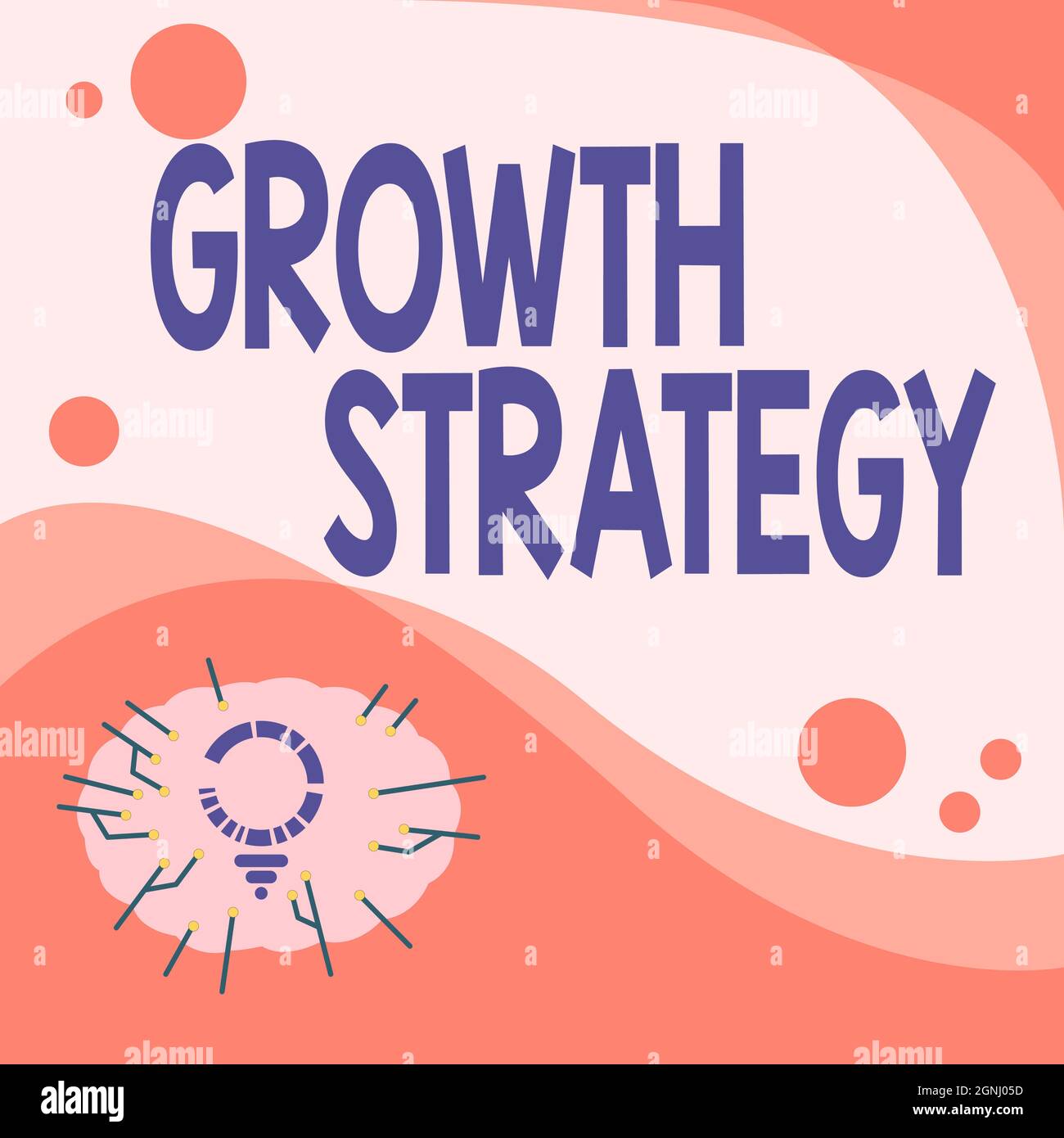 Sign displaying Growth Strategy. Business concept Strategy aimed at ...