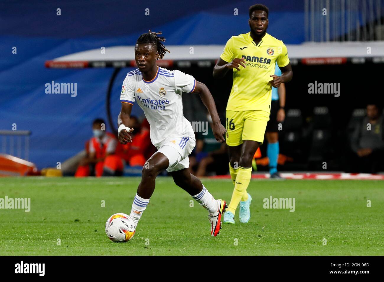 Eduardo Camavinga of Real Madrid in action during the La Liga match ...