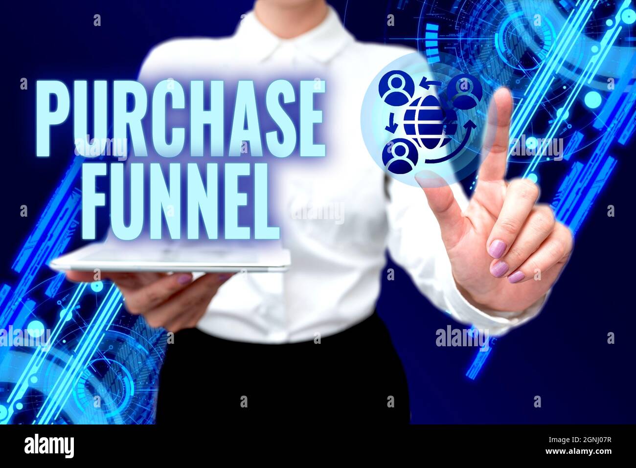 Handwriting Text Purchase Funnel Word Written On Consumer Model Which Illustrates Customer