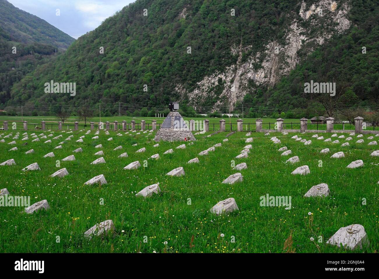Slovenis, Most na Soci, WWI Austro-Hungarian war cemetery of Modrejce ...