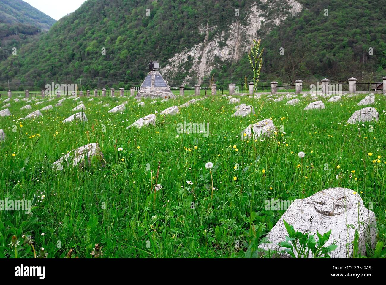 Slovenis, Most na Soci, WWI Austro-Hungarian war cemetery of Modrejce ...