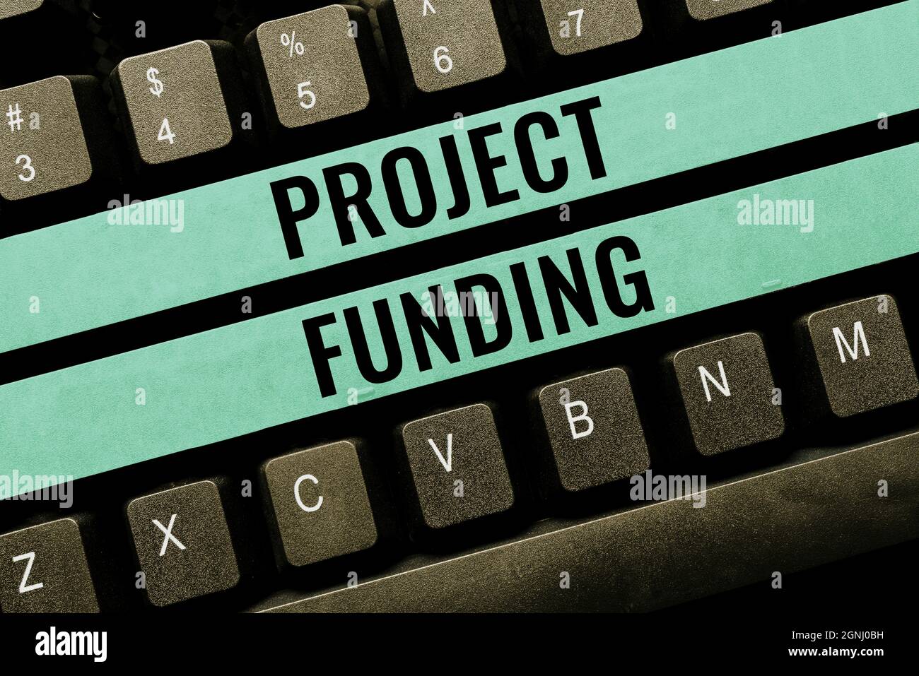 Conceptual caption Project Funding. Business idea paying for start up ...