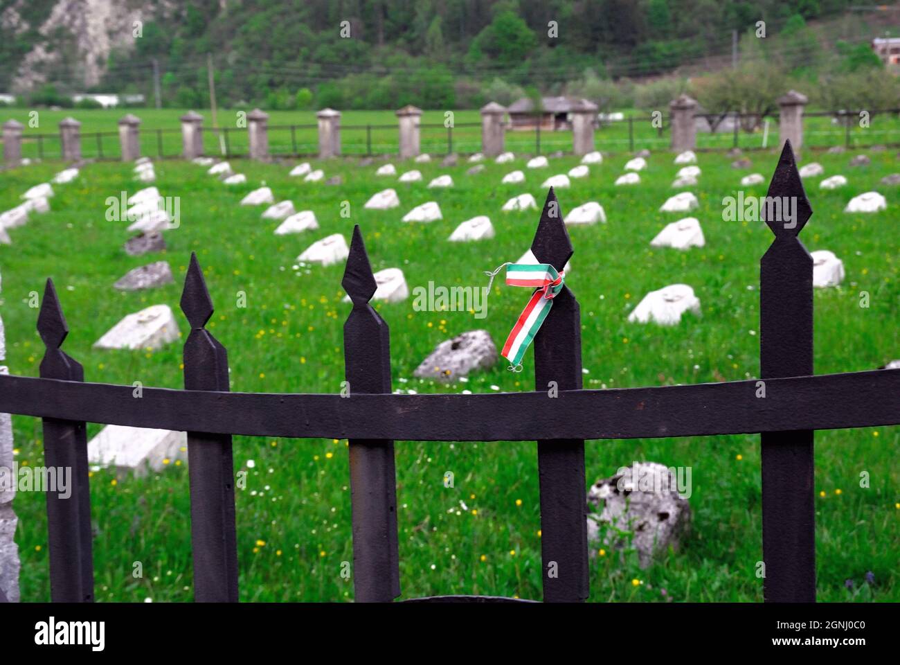 Slovenis, Most na Soci, WWI Austro-Hungarian war cemetery of Modrejce ...