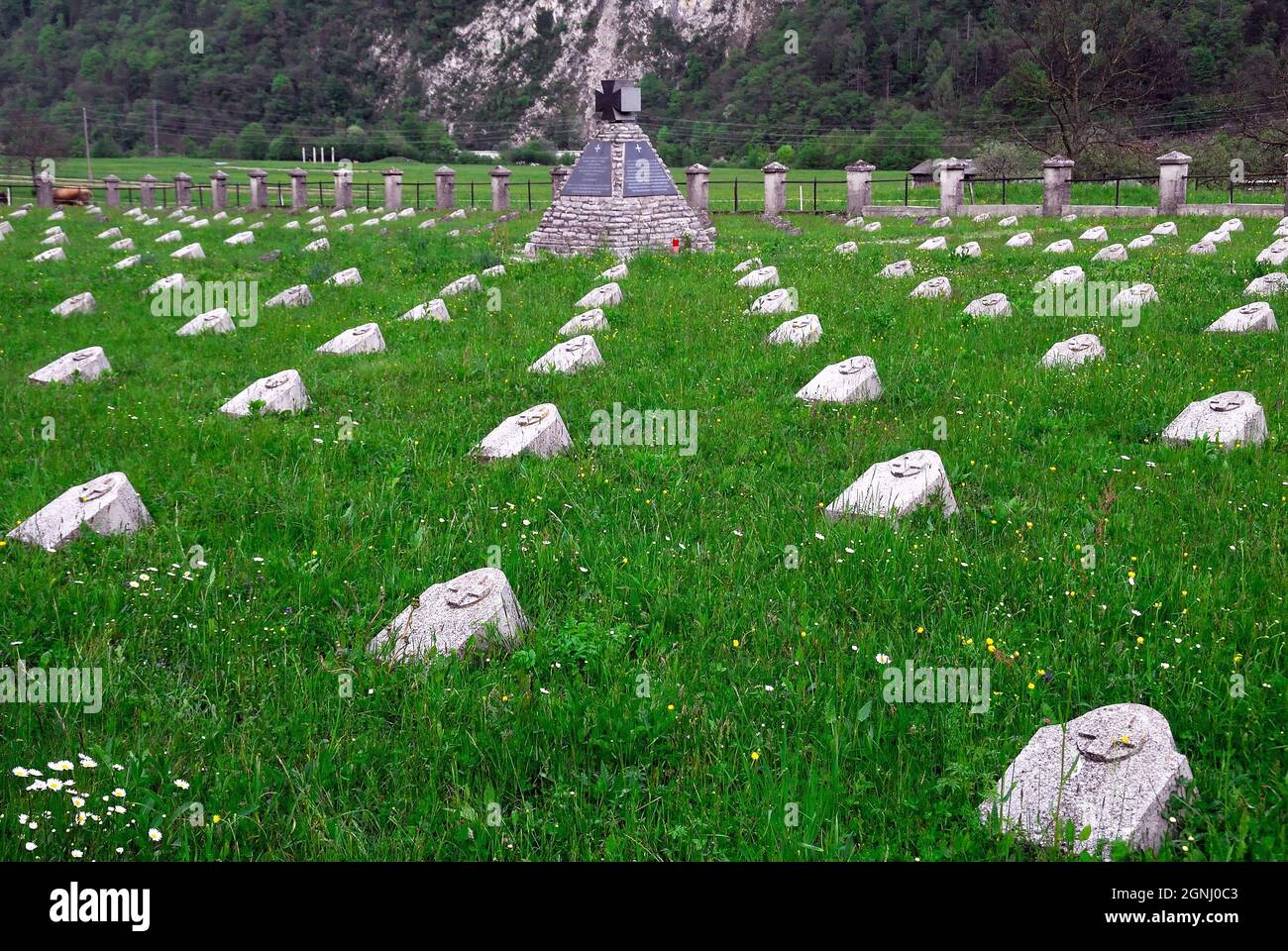 Slovenis, Most na Soci, WWI Austro-Hungarian war cemetery of Modrejce ...