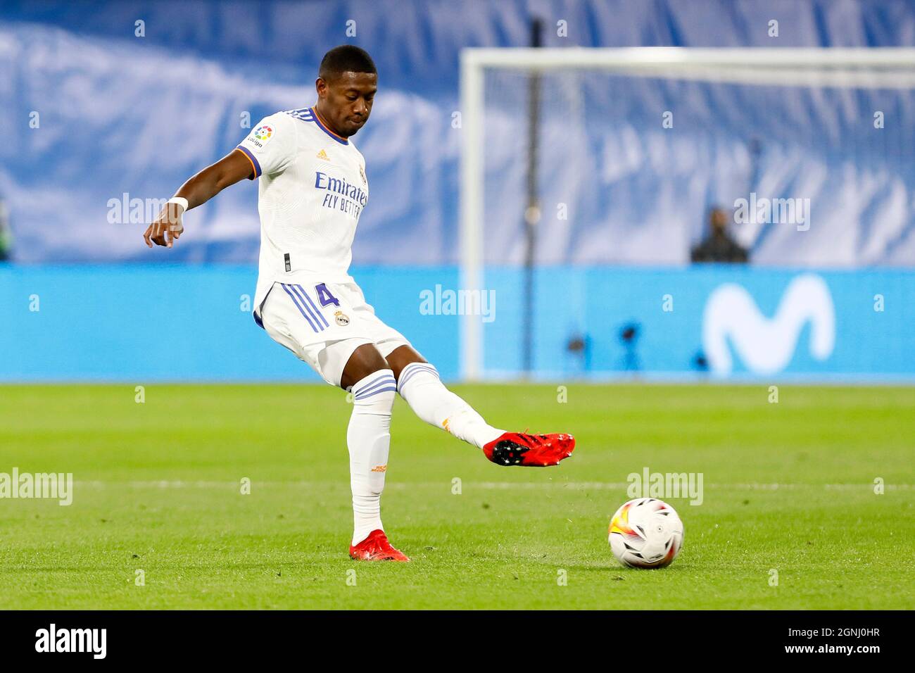 David Alaba of Real Madrid in action during the La Liga match between ...